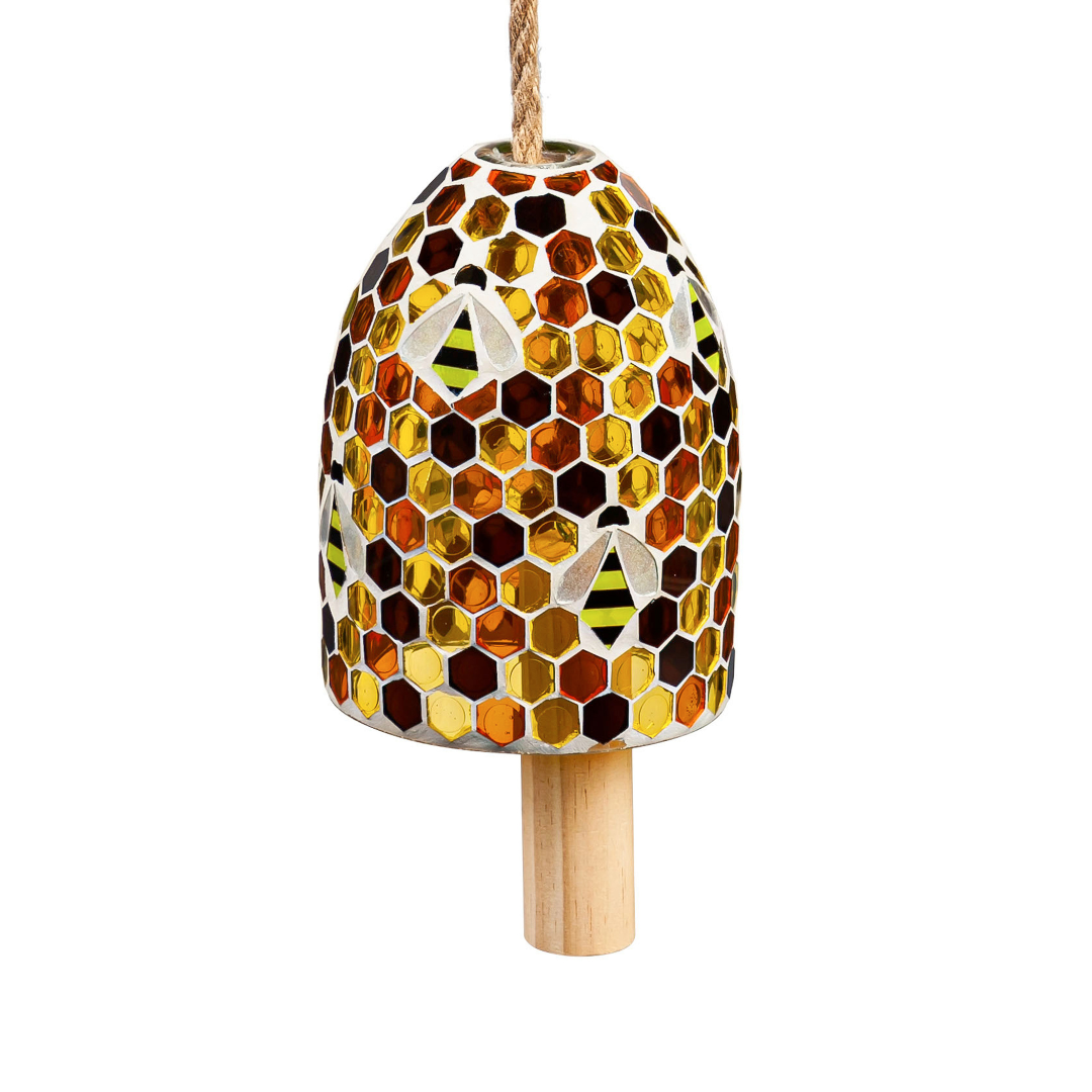 Bee Hive Mosaic Bell Chime – Lakeside Garden Gallery